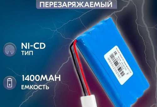 Аккумулятор Ni-Cd 9,6V 1400mAh AA Flatpack разъем