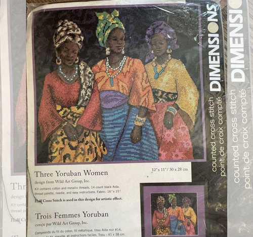 Dimensions three yoruban women