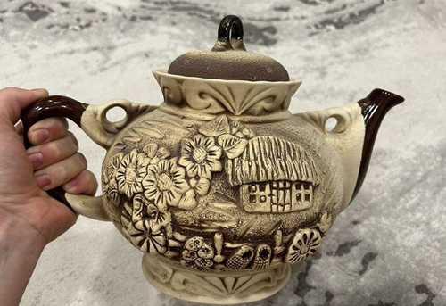 Чайник заварочный новый глиняный