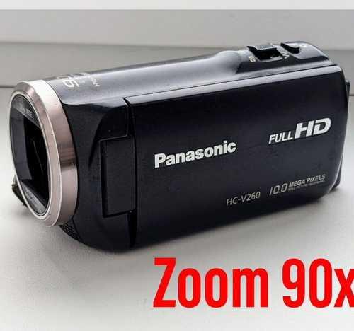 Видеокамера Panasonic HC-V260, Зум х90