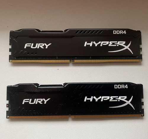 DDR4 16gb HyperX Fury 2x8gb 2400MHz оперативная