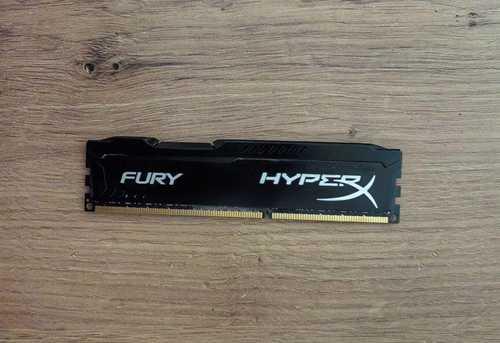 Оперативная память HyperX Fury 8 гб DDR3 1600 мгц