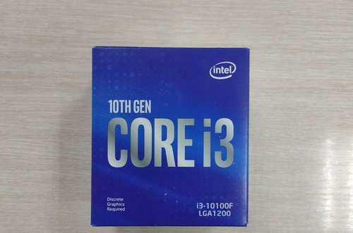 Процессор Intel Core i3-10100F BOX, s1200 новый