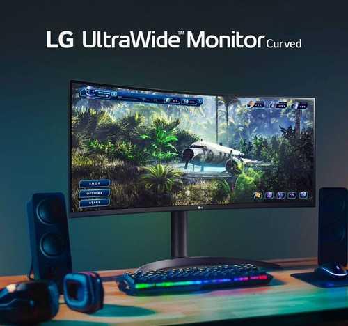 Новый 21:9 4K 34" 160Гц игровой монитор LG