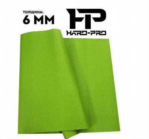 Коврик для йоги и фитнеса hard-PRO PVC (пвх) 174х6
