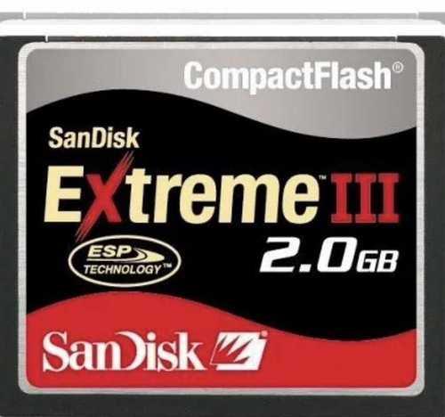 Карта памяти SanDisk Extreme III CF 2G