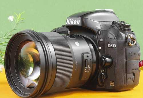 Фотоаппарат Nikon D610 kit Sigma Art 50mm f1.4