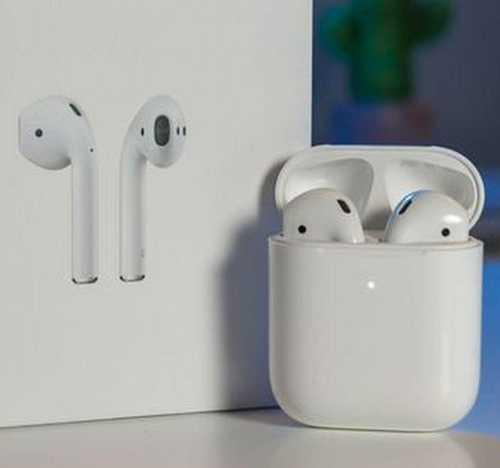 AirPods 2 оригинальные  чехол в подарок