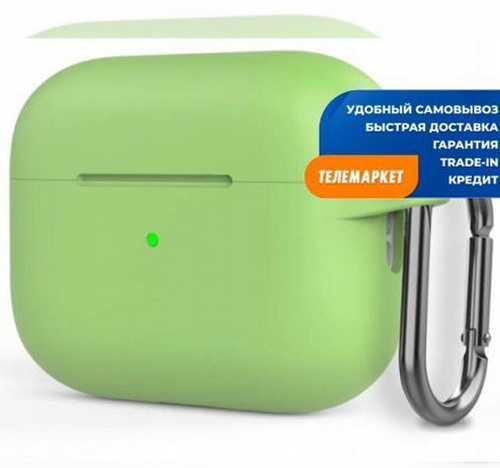 Силиконовый чехол для Apple AirPods 4 Light Green