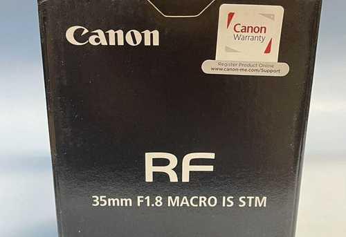 Canon RF 35mm f/1.8 macro is STM