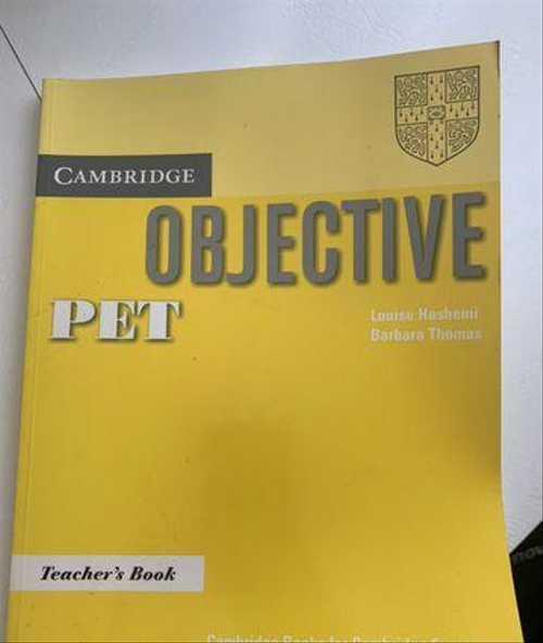 Teacher’s book objective pet