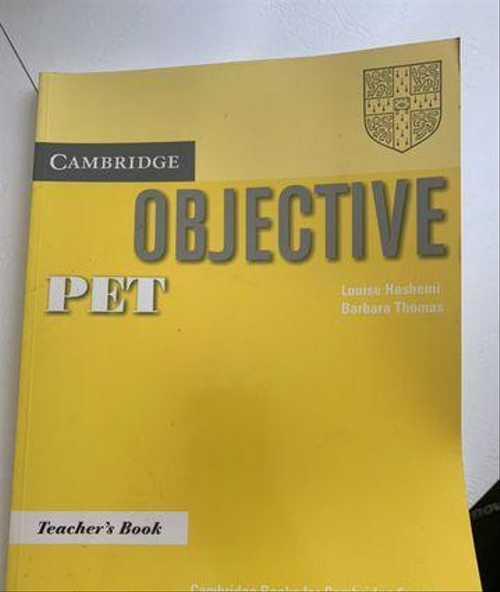 Teacher’s book objective pet