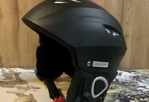 Горнолыжный шлем Черный новый, размер L
