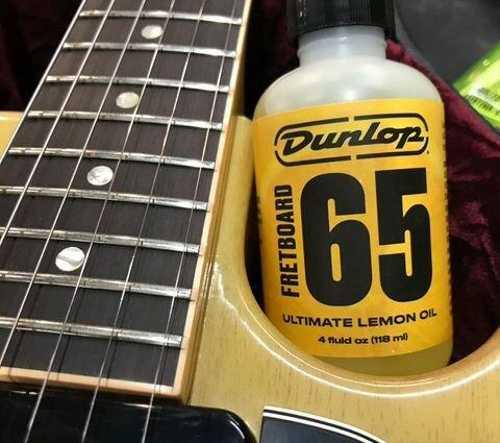 Лимонное масло для ухода за накладкой грифа Dunlop