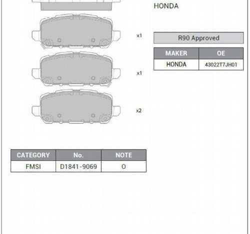 Sangsin brake SP4007 Колодки задние honda HR-V 16- SP4007