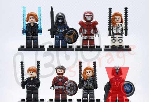 Lego Marvel Черная вдова Красное Динамо Таскмастер