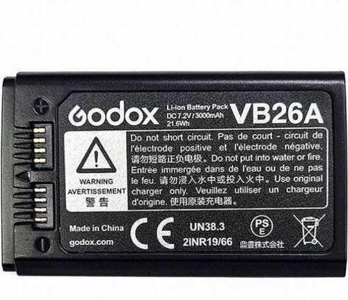 3 аккумулятора Godox VB26A