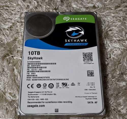 Жесткий диск Seagate SkyHawk 10TB (Наработка 23ч)