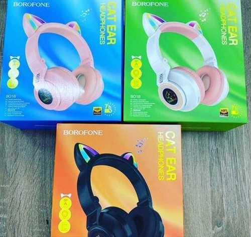Bluetooth наушники Borofone CAT EAR headphones
