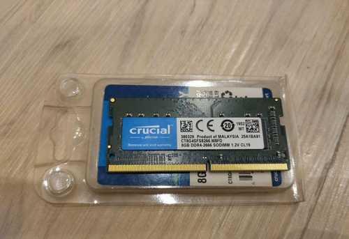 Оперативная память для ноутбука ddr4 8gb Crucial