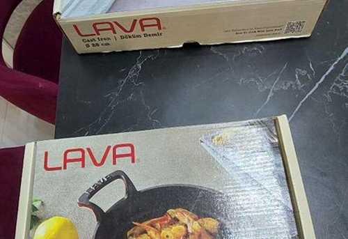 Чугунная сковорода сотейник lava