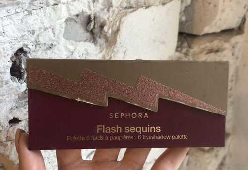 Sephora flash sequins палетка теней