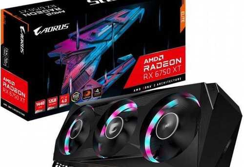Видеокарта Radeon RX 6750 XT aorus elite 12 гб