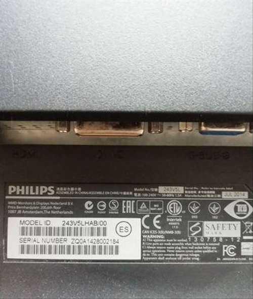 Монитор philips 243v