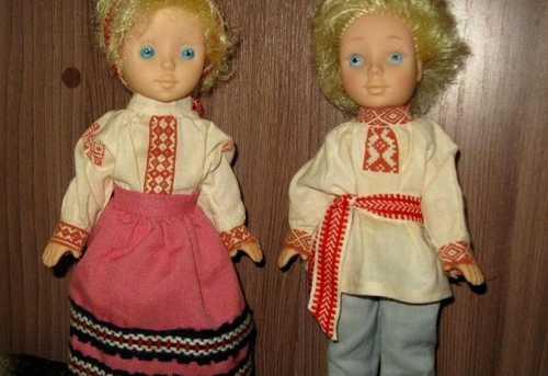Куклы белорусы в народных костюмах ф-ка Мир редкие