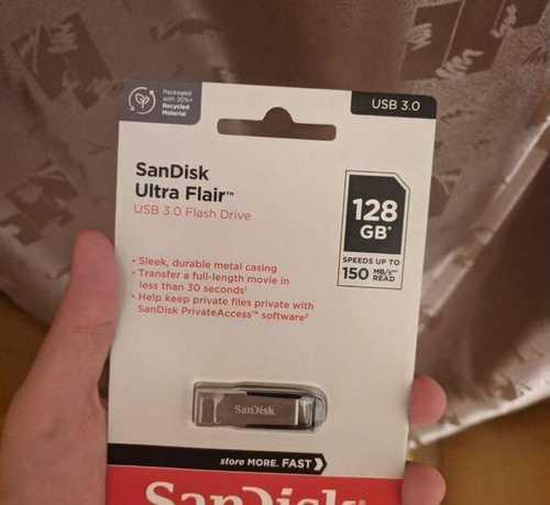 USB флешка SanDisk Cruzer Ultra Flair 128GB