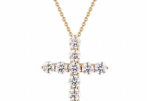 Крест Tiffany & Co Cross Rose Gold Large 2.00 ct