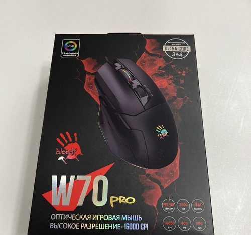 Игровая мышь A4Tech Bloody W70 Pro черный