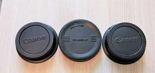 Крышки заглушки для фотоаппарата и объектива Canon