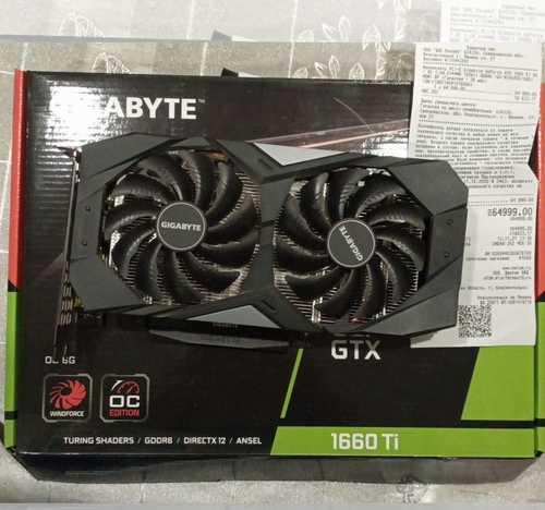 Видеокарта gtx 1660 ti 6gb