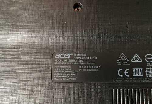 Ноутбук 15.6" Acer ASPIRE E5-575G, 256 ГБ, Core i3-6006U, RAM 16 ГБ, GeForce 940MX 1 ГБ