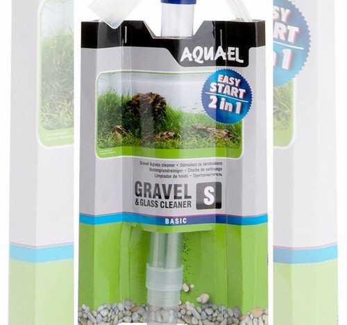 Грунтоочиститель aquael gravel & glass cleaner S