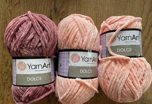 Пряжа для вязания плюшевая yarn art dolce