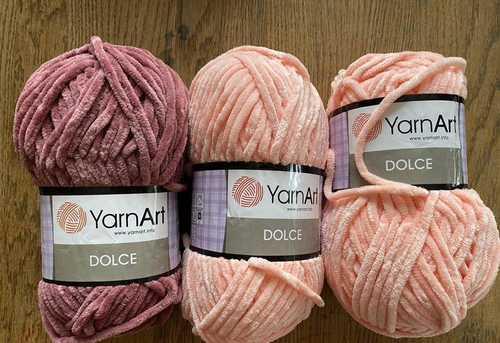 Пряжа для вязания плюшевая yarn art dolce