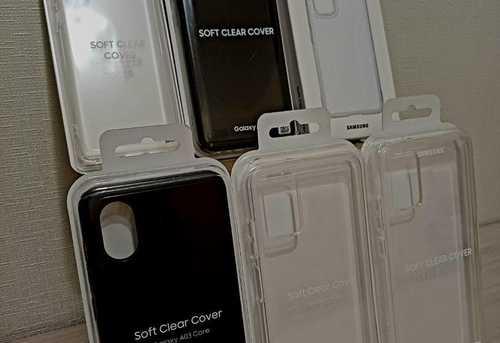 Оригинальные чехлы Samsung Soft Clear Cover