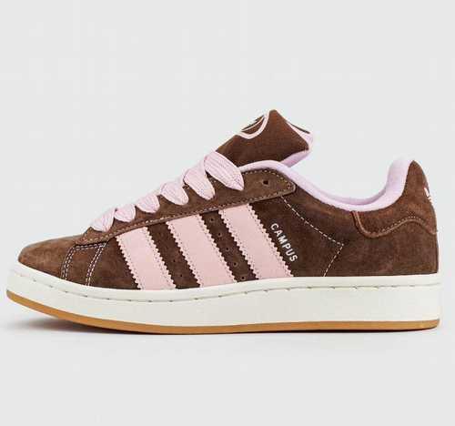 Кроссовки Adidas Campus 00s Brown / Pink Suede