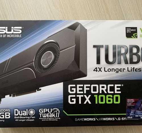 Видеокарта asus GeForce GTX 1060 6Gb