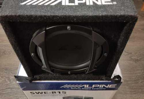 Активный сабвуфер alpine swe 815