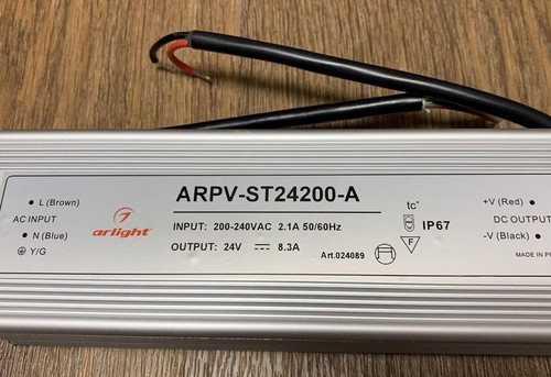 Блок питания arpv-ST24200-A (24V, 8.3A, 200W)