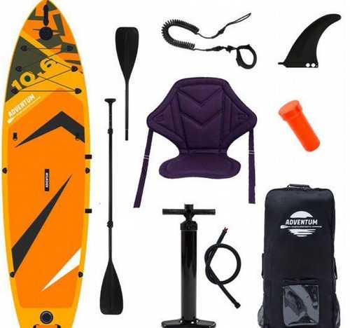 Доска SUP надувная adventum 10'6"x32"x15cm Orange