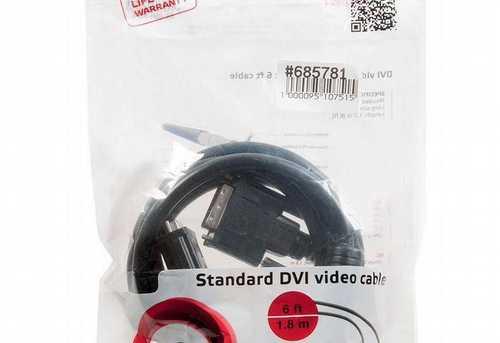 Кабель DVI-D single link Cablexpert CC-DVI-BK-6, 1