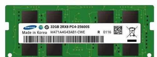 Samsung 32Gb PC25600 DDR4 SO-dimm 3200MHz m471a4g4