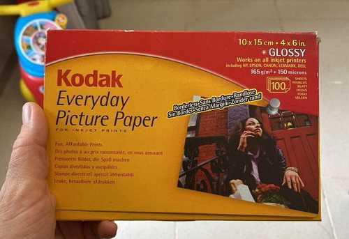 Фотобумага глянцевая kodak для струйной печати 10х