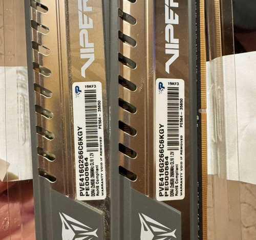 Оперативная память ddr4 16gb patriot viper 2666mhz