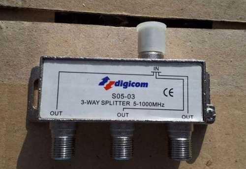 Новый сплиттер digicom s05-03 3way splitter