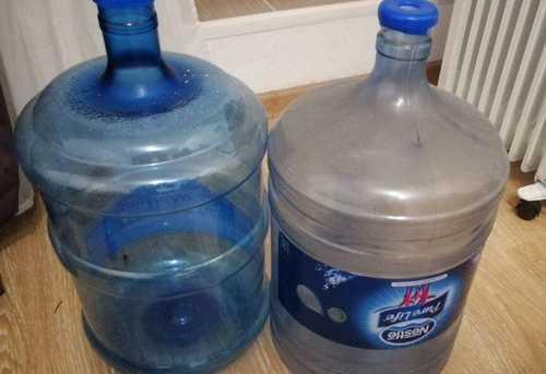 Бутылки 19 литров и крышки для бутылок